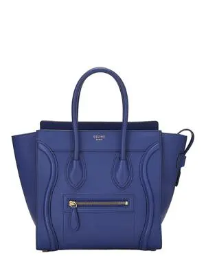 CELINE Leather Luggage Micro