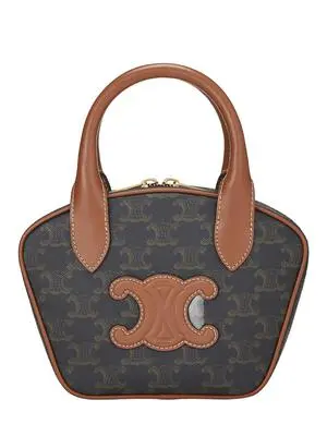 Celine Triomphe Bowling Bag - Brown
