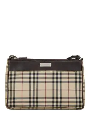 Burberry House Check Jacquard Crossbody - Beige