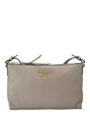 Prada Vitello Daino Crossbody Bag - Grey