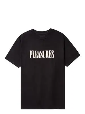 PLEASURES Tickle Logo T-shirt - Black