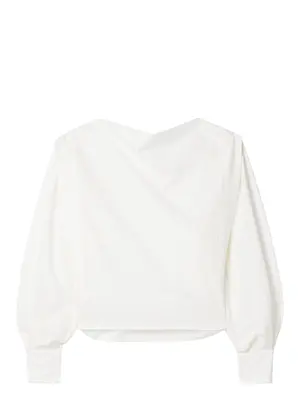 SALON 1884 Net Sustain Calne Cotton-poplin Blouse - White