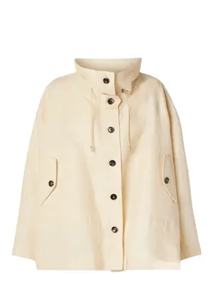 Loro Piana Oversized Linen Jacket - Off-white