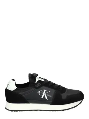 Calvin Klein Logo Panelled Sneakers - Black