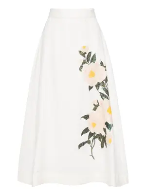 ZIMMERMANN ZIMMERMANN Natura Flare Midi Skirt