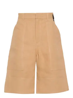 Fendi Canvas Bermuda Shorts - Brown