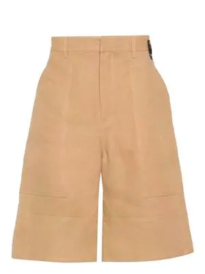 Fendi Canvas Bermuda Shorts - Neutrals