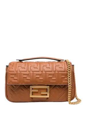 Fendi Medium Baguette Chain Shoulder Bag - Brown