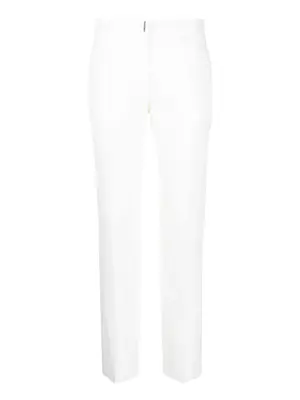 Givenchy Logo-plaque Tailored Trousers - White