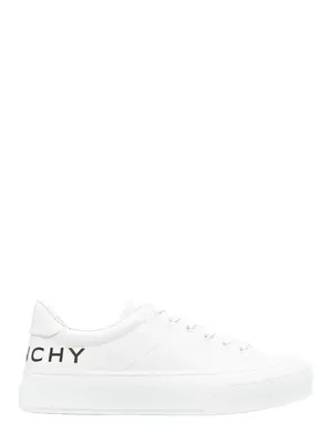 Givenchy Logo-print Leather Low-top Sneakers - White