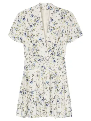 Liu Jo Floral-print Minidress - Neutrals