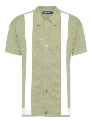 Frescobol Carioca Barretos Cotton Knitted Shirt - Green