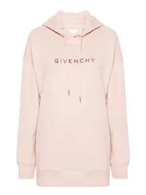 Givenchy 4g-motif Cotton Hoodie - Pink