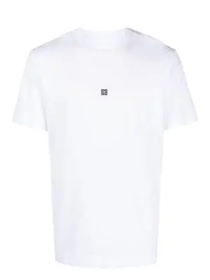 Givenchy Logo-embroidered Cotton T-shirt - White