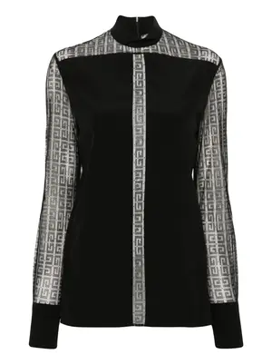 GIVENCHY Givenchy 4G-Pattern Silk Blouse
