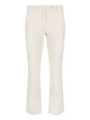 Max Mara Mid-rise Cropped Trousers - Neutrals