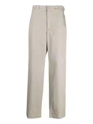 Givenchy Logo-patch Cotton Trousers - Grey