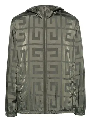 Givenchy 4g-motif Taffeta Jacket - Green