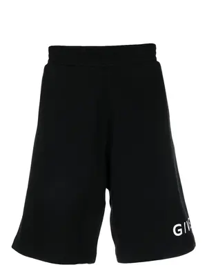 Givenchy Logo-print Track Shorts - Black