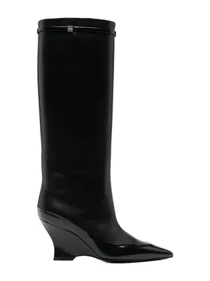 Givenchy Raven 80mm Leather Boots - Black
