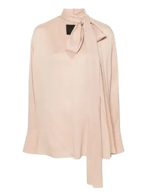 Givenchy Scarf-detail Silk Blouse - Pink