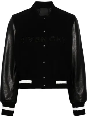 Givenchy Press-stud Bomber Jacket - Black