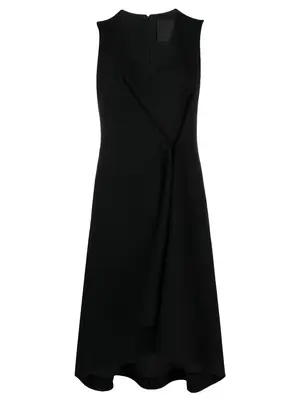 Givenchy Pleated Cady Dress - Black