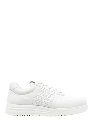 Givenchy Monogram-pattern Leather Sneakers - White