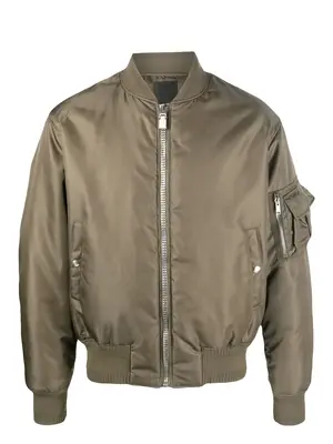 Givenchy Satin Bomber Jacket - Green
