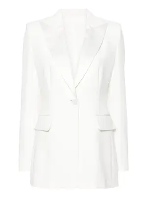 Max Mara Plinio Single-breasted Blazer - White