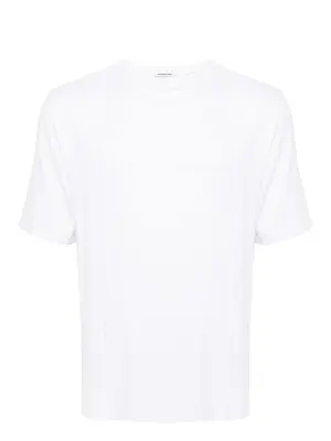PETER DO Pleat-detail Cotton T-shirt - White