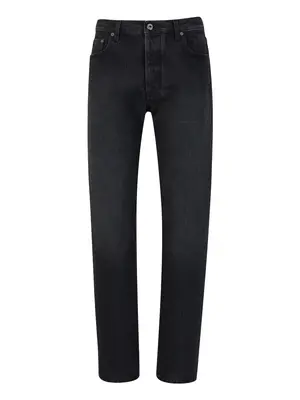 Off-White Tapered-leg Jeans - Black