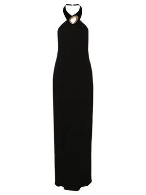 TOM FORD Halterneck Crepe Gown - Black