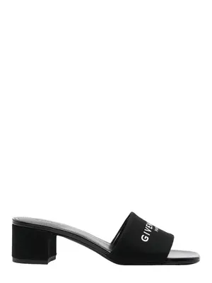 Givenchy 50mm Logo Mules - Black
