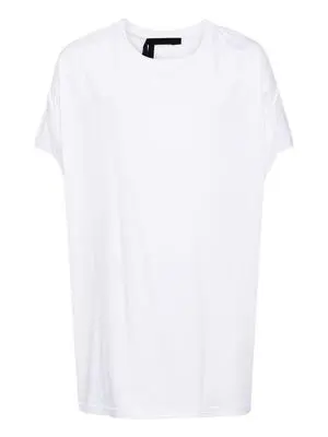 MARINA YEE Draped-detail Cotton T-shirt - White