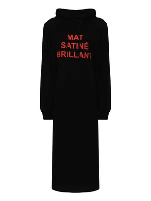 MAISON MARGIELA Slogan-print Drawstring Hoodie - Black