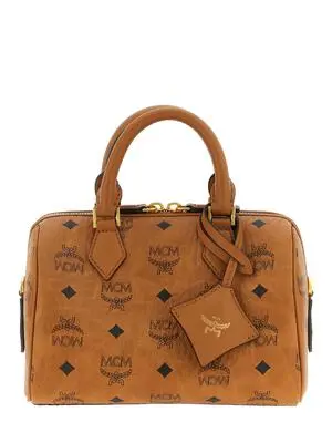 Mcm Ella Boston Handbag - Brown