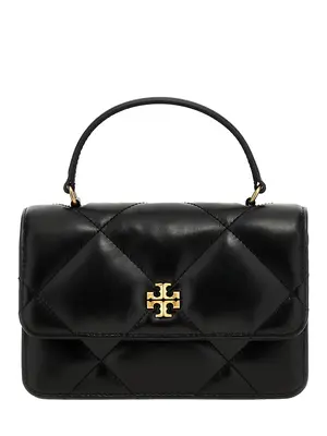 Tory Burch Kira Diamond Quilt Handbag - Black