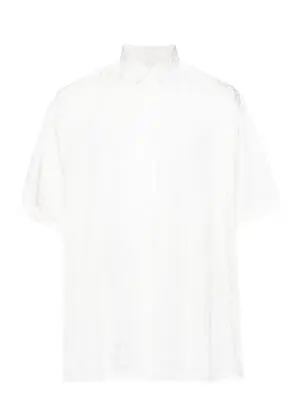 LGN LOUIS GABRIEL NOUCHI Patterned-jacquard Shirt - White