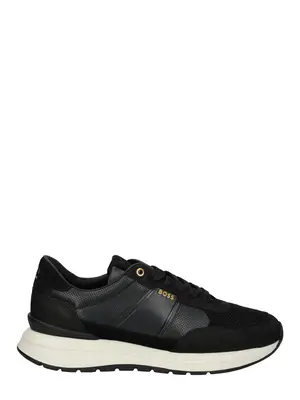 BOSS Jace Runn Leather Sneakers - Black