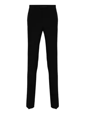Givenchy Logo-plaque Straight Trousers - Black