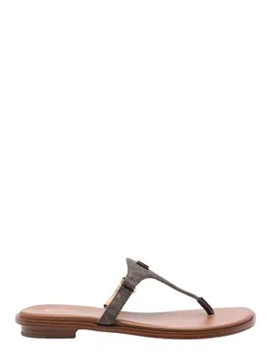 Michael Kors Jillian Logo-plaque Sandals - Brown