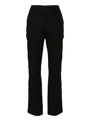 Givenchy Fine Check Pattern Cargo Trousers - Black