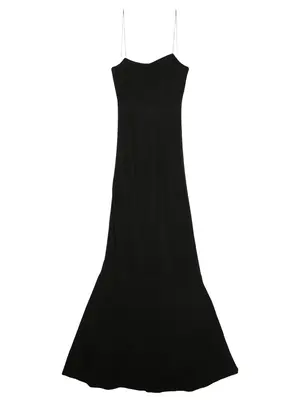 Jacquemus Fine-knit Maxi Dress - Black