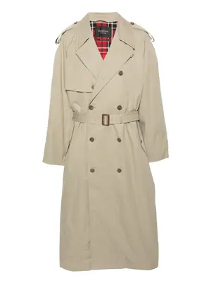 Balenciaga Belted Maxi Trench Coat - Neutrals