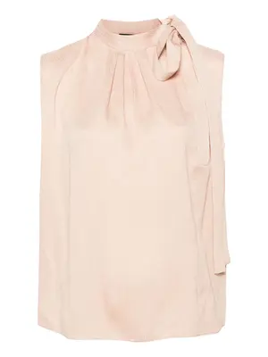 Givenchy Mock-neck Sleeveless Blouse - Pink