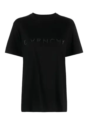 Givenchy Rhinestone-embellishment T-shirt - Black