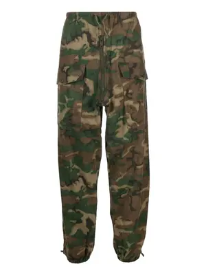 Givenchy Camouflage-print Cargo Trousers - Brown