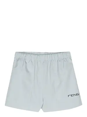 Fendi Elasticated-waistband Shorts - Blue