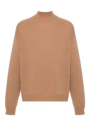 Balenciaga Ribbed Knit Jumper - Neutrals